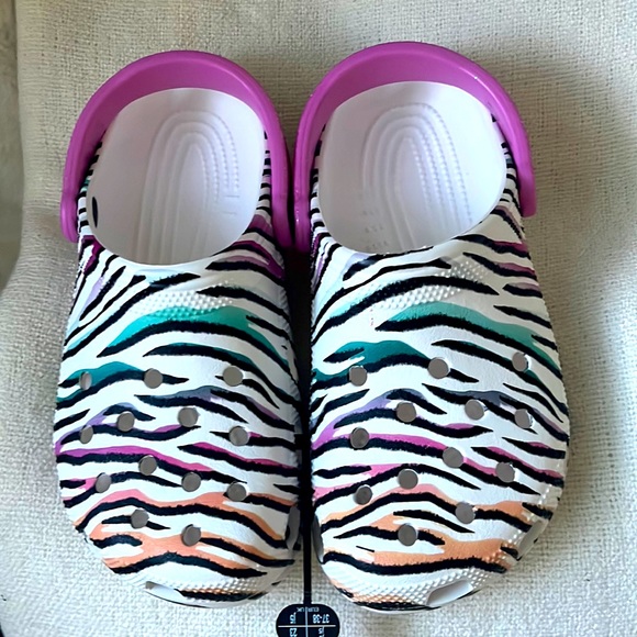 CROCS | Shoes | Crocs Zebra | Poshmark